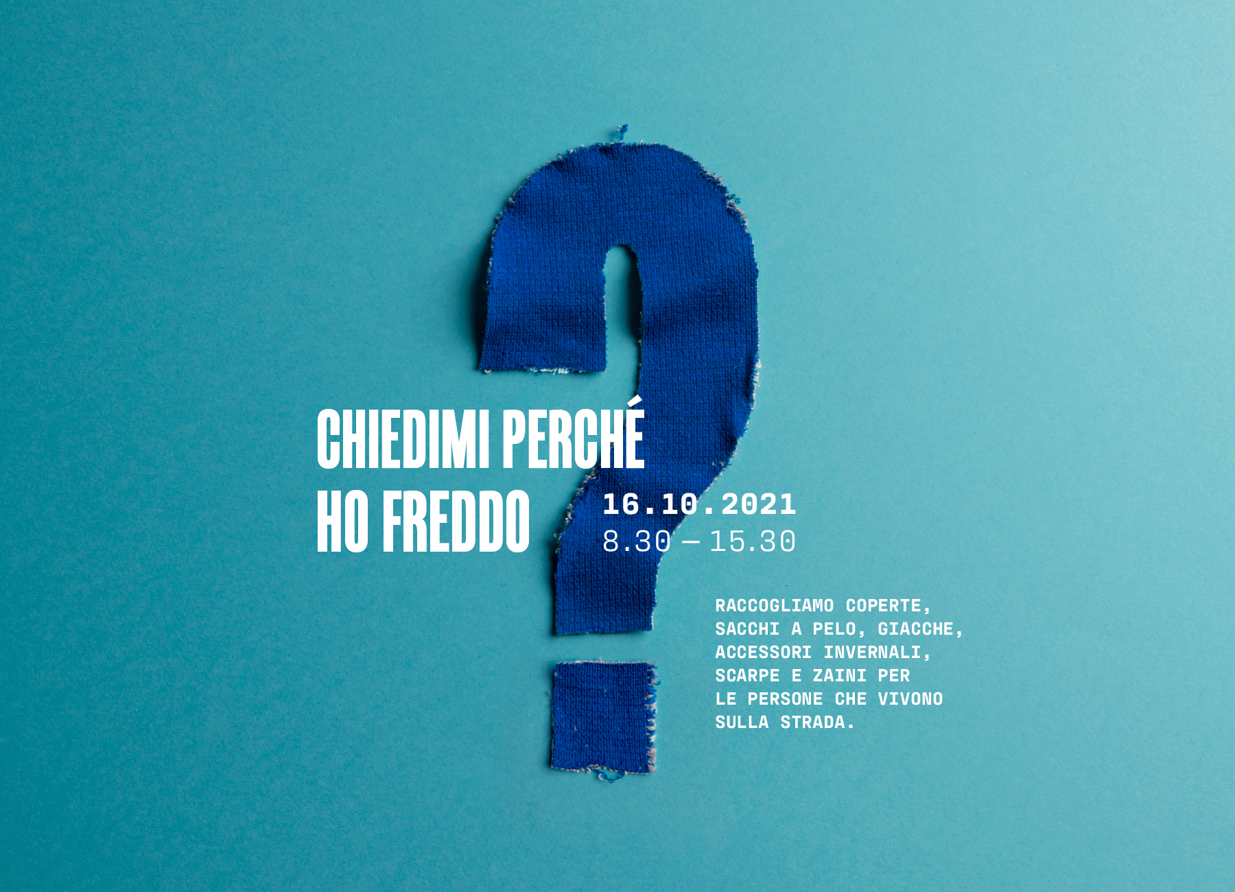 Gruppo Volontarius | Torna la giornata Chiedimi perchè ho freddo